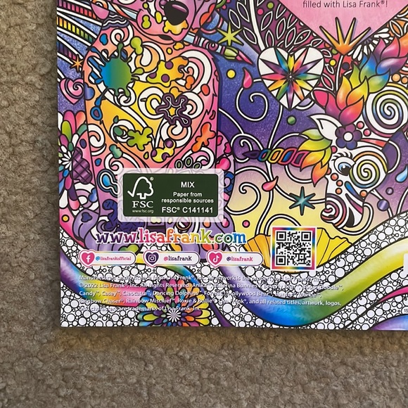 Lisa Frank | Office | Color Me Lisa Frank Coloring Book | Poshmark